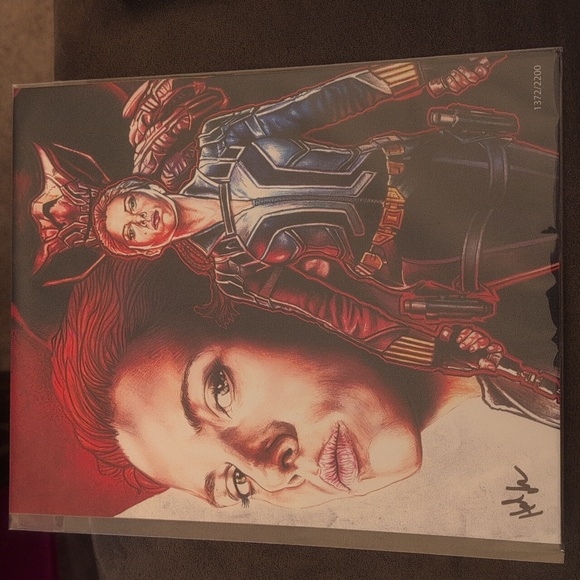 Bam Box Other Black Widow Scarlett Johansson Art Print Poshmark 0686